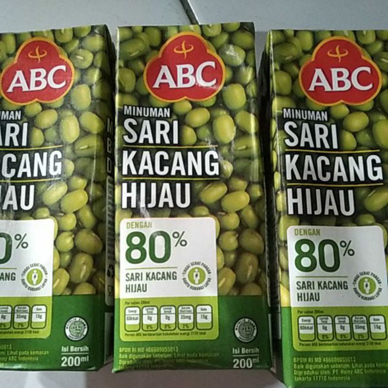 Jual Minuman ABC Sari Kacang Hijau 200ml (1 Dus) | Shopee Indonesia
