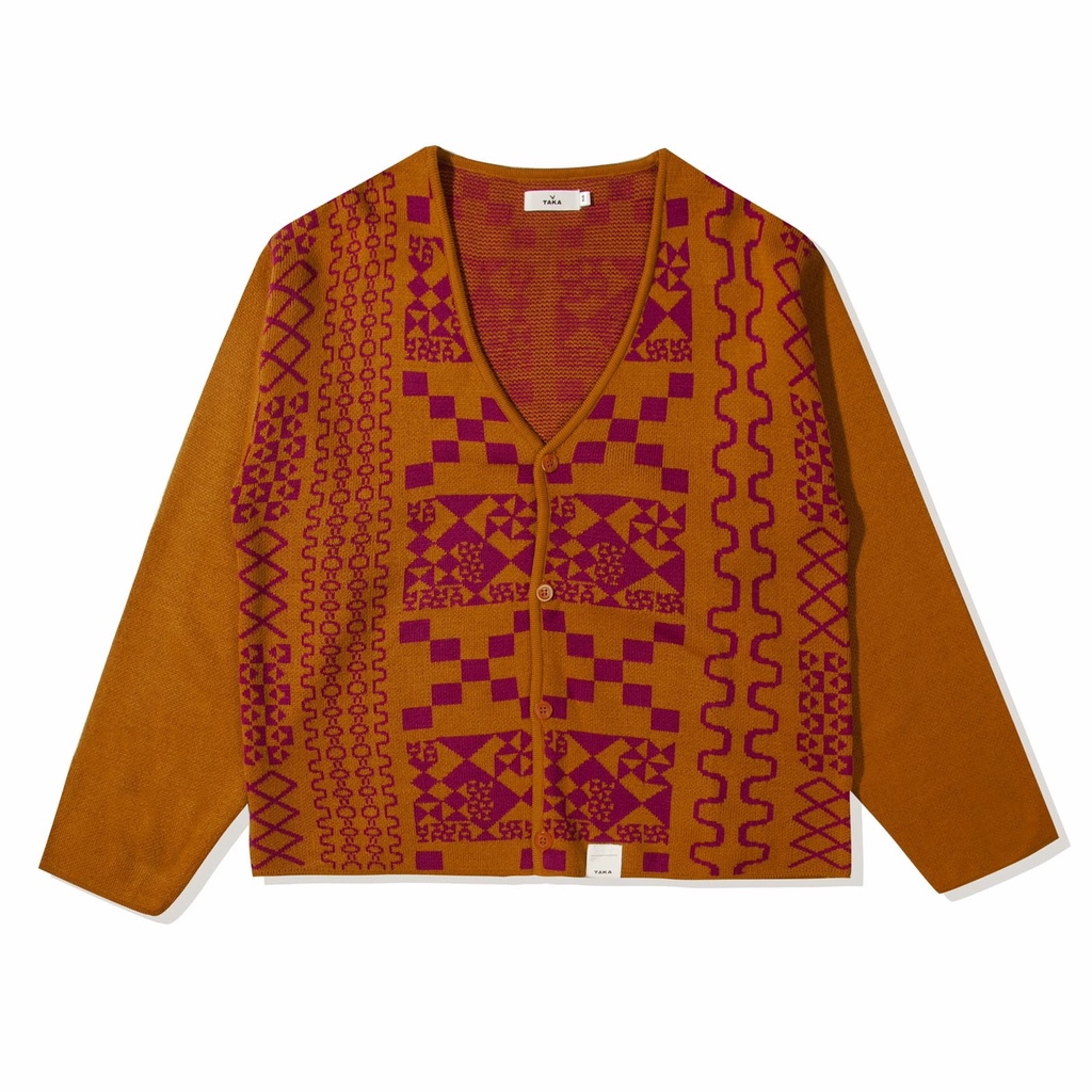 Jual Taka Craft - Boxy Oversized Cardigan Rust | Shopee Indonesia