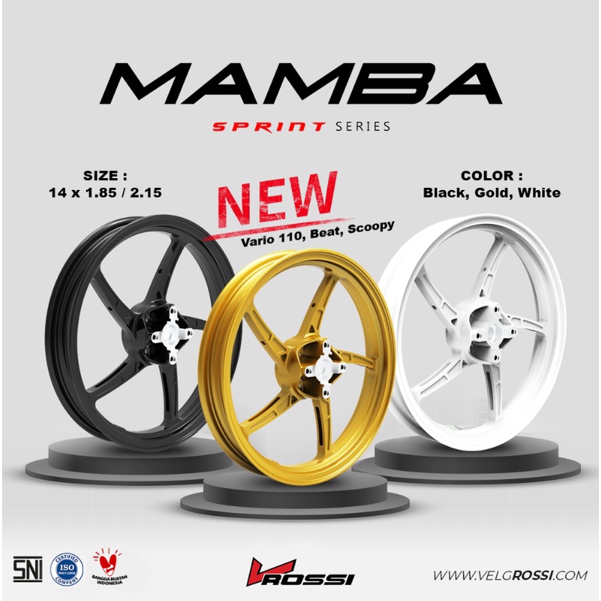 Jual Velg Rossi Sprint Mamba 14" | Vario 110, 125 | Shopee Indonesia