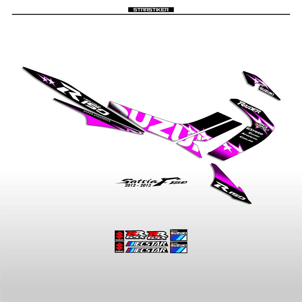 Jual F1 / STRIPING SATRIA FU BARONG / R 150 / RAIDER 150 / 2012 / 2013 ...