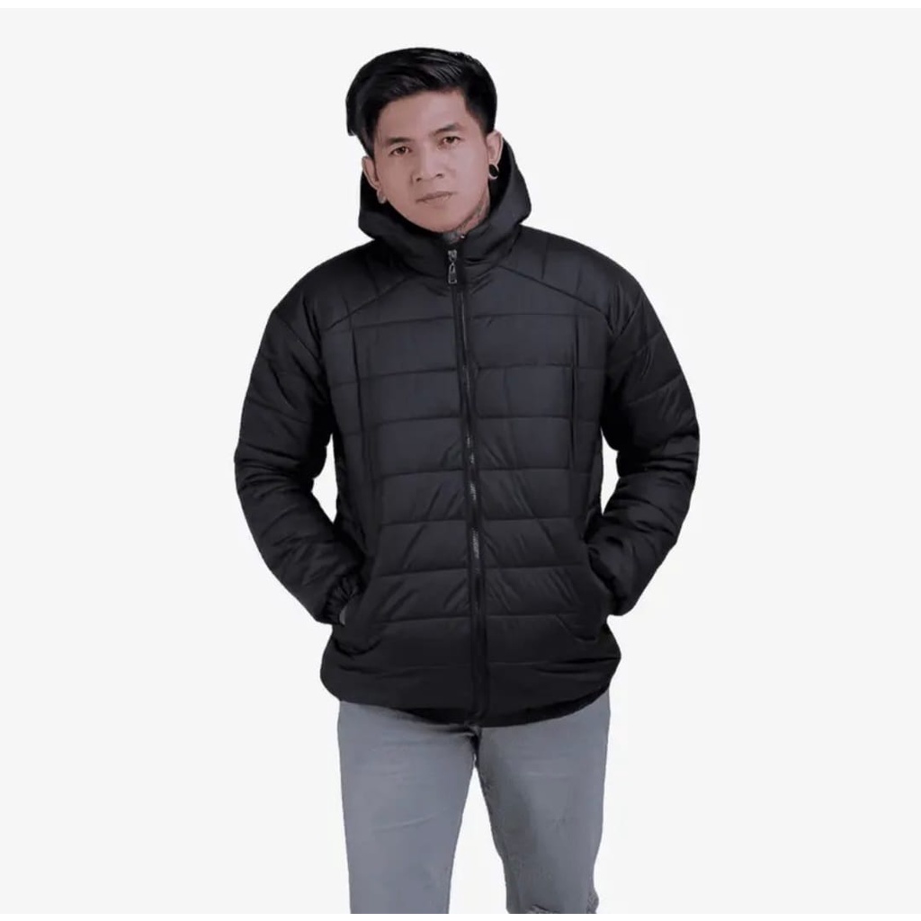 Jual Jaket Puffer Pria original uniqlo hodie | Shopee Indonesia