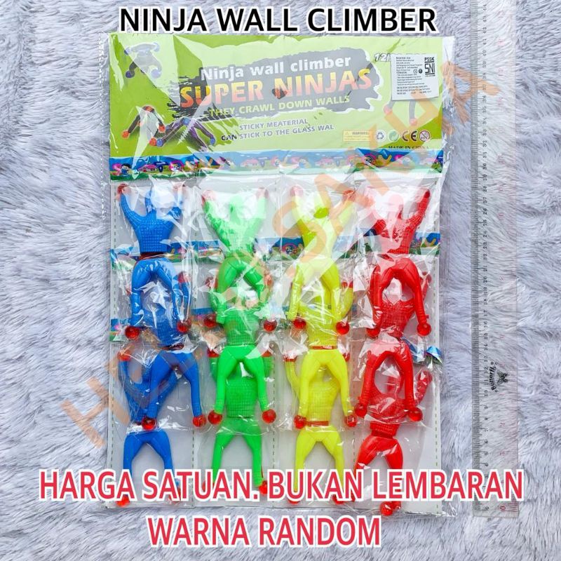 Jual MAINAN NINJA WALL CLIMBER SUPER NINJA KARET ORANG ORANGAN MERAYAP ...