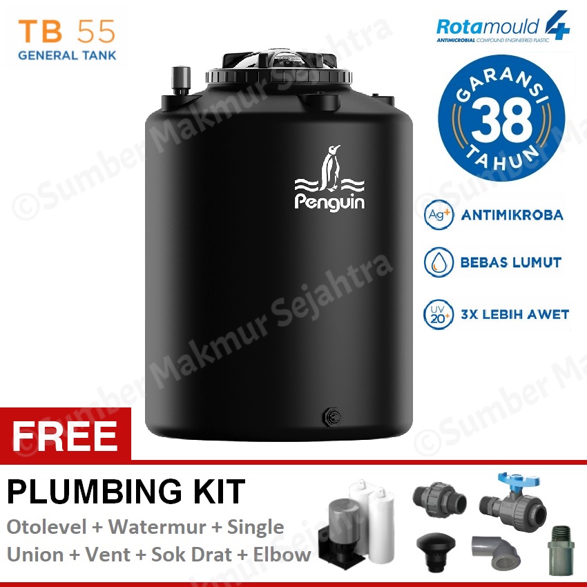 Jual Toren Air 500 Liter Penguin / Tandon Air / Tangki Air - TB 55 ...