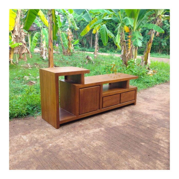 Jual BUFET MEJA RAK TV MINIMALIS KAYU JATI MEJA TV MODERN MURAH PROMOO ...
