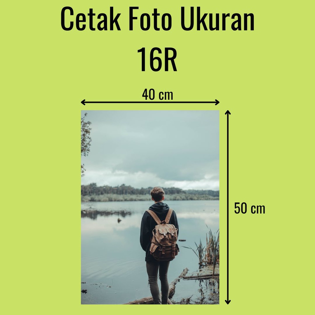 Jual Cetak Foto Ukuran 16R Kertas Doff Kualitas Cetakan Tinggi Original | Shopee Indonesia