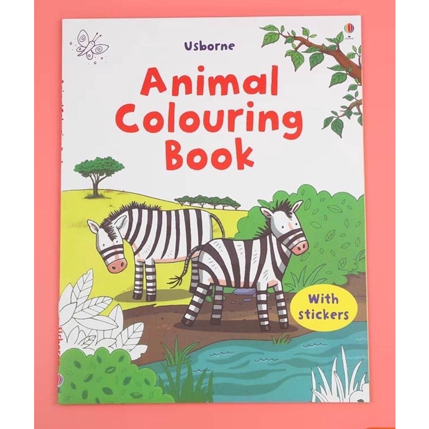 Jual Usborne Coloring Book Buku Mewarnai Sticker Anak Import | Shopee ...