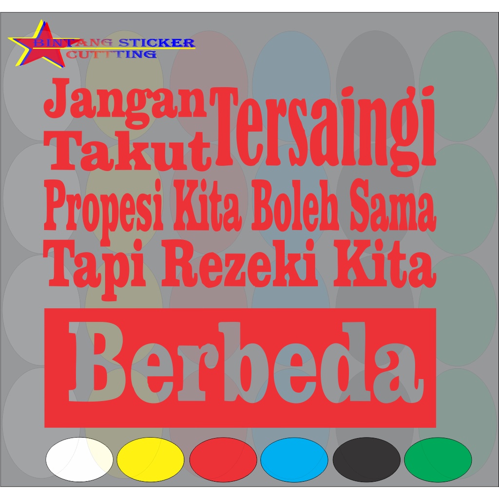 Jual stiker mobil kata tersaingi setiker kata2 termurah | Shopee Indonesia