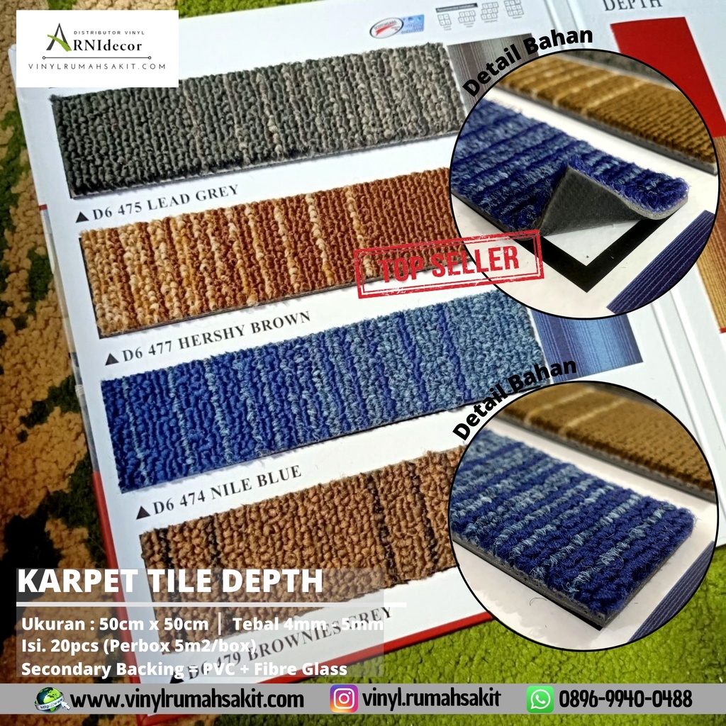 Jual Karpet TIle CNR Depth Tebal 5mm | Shopee Indonesia