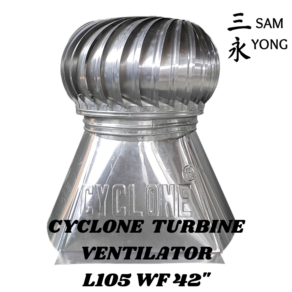 Jual CyCLone Turbine Turbin Roof Atap Ventilator 42" Stainless Steel ...