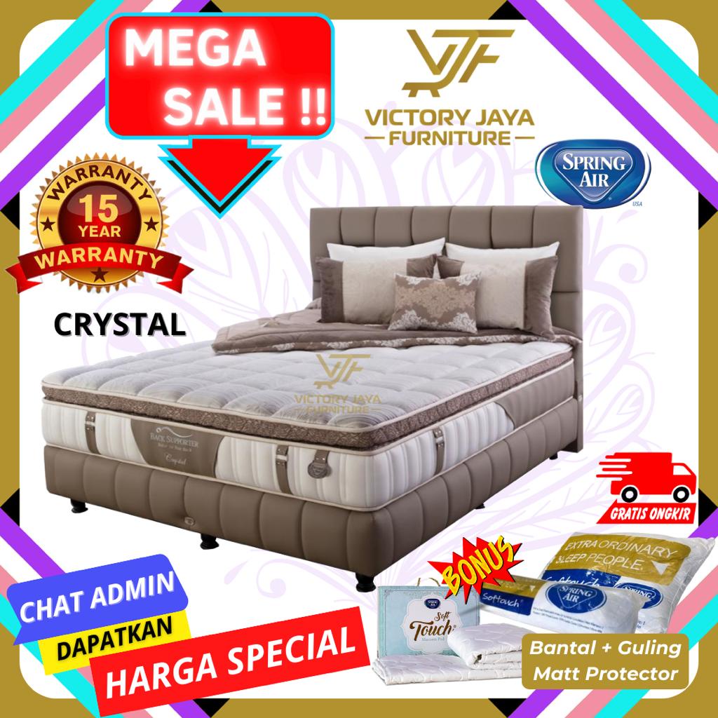 Jual Kasur Spring Bed Spring Air New Crystal (Full Set) Ukuran 180x200 ...