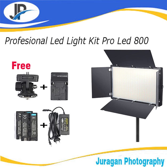 Jual Lampu Kamera Foto Video Portable Fill Light 50W 800 LED - LED U800 ...
