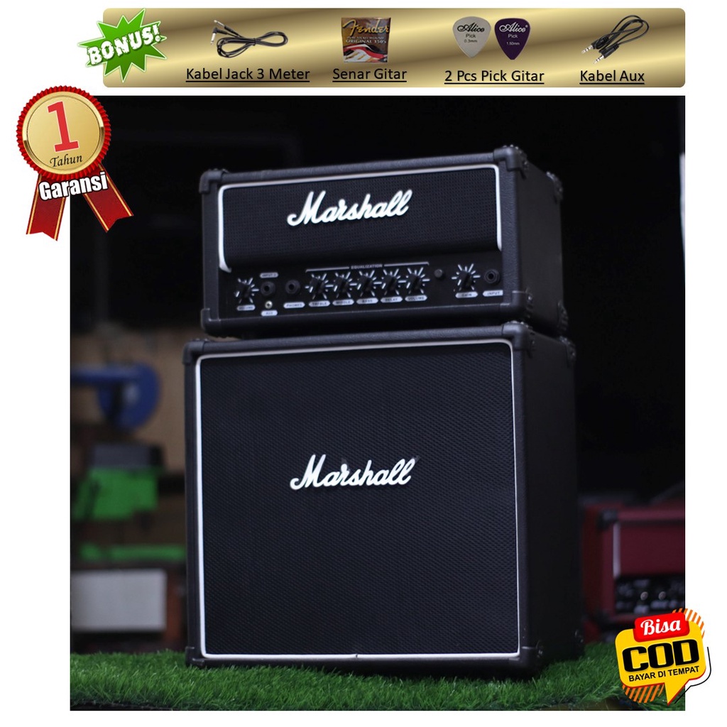 Jual Ampli Gitar 3 Input Marshall 8 Inch Head Cabinet Murah Bergaransi Shopee Indonesia