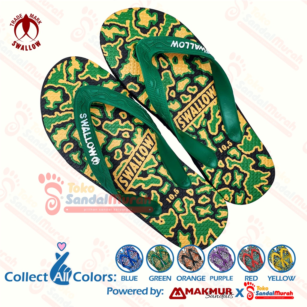 Jual Toko Sendal Murah - Sandal Jepit Pria Sandal Distro Jepit SWALLOW ...