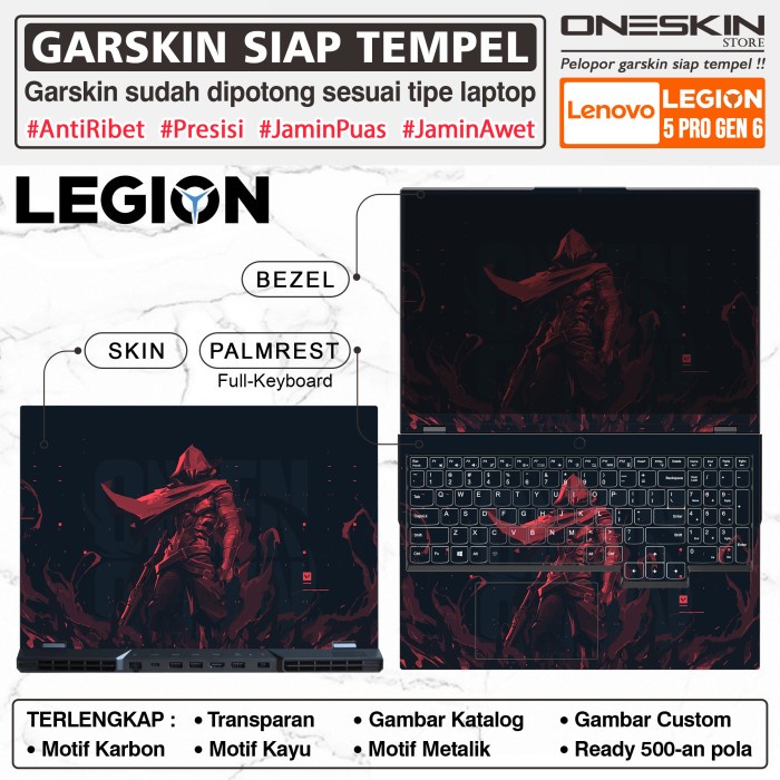 Jual Skin Garskin Sticker Laptop Lenovo Legion 5 5I Pro-16 16Ach6H ...