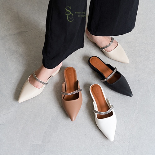 Jual Sepasang Collection Aby Mules Wanita Heels Hak 3 Cm | Shopee Indonesia