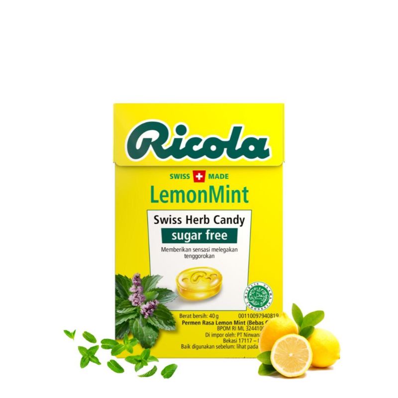 Jual ricola lemon mint 40 g & 100gram | Shopee Indonesia