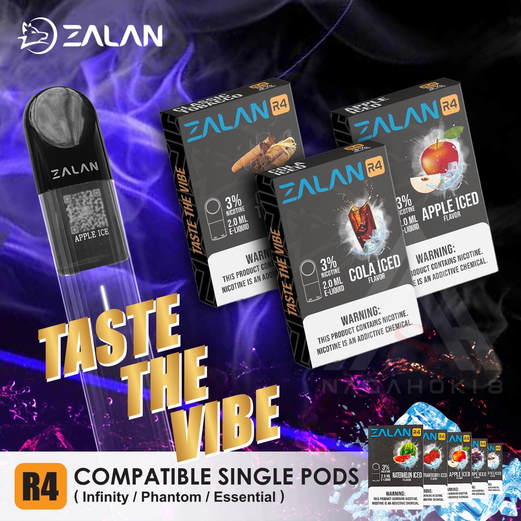 Jual ZALAN R4 Single pods Compatible Infinity & Essential Phantom ...