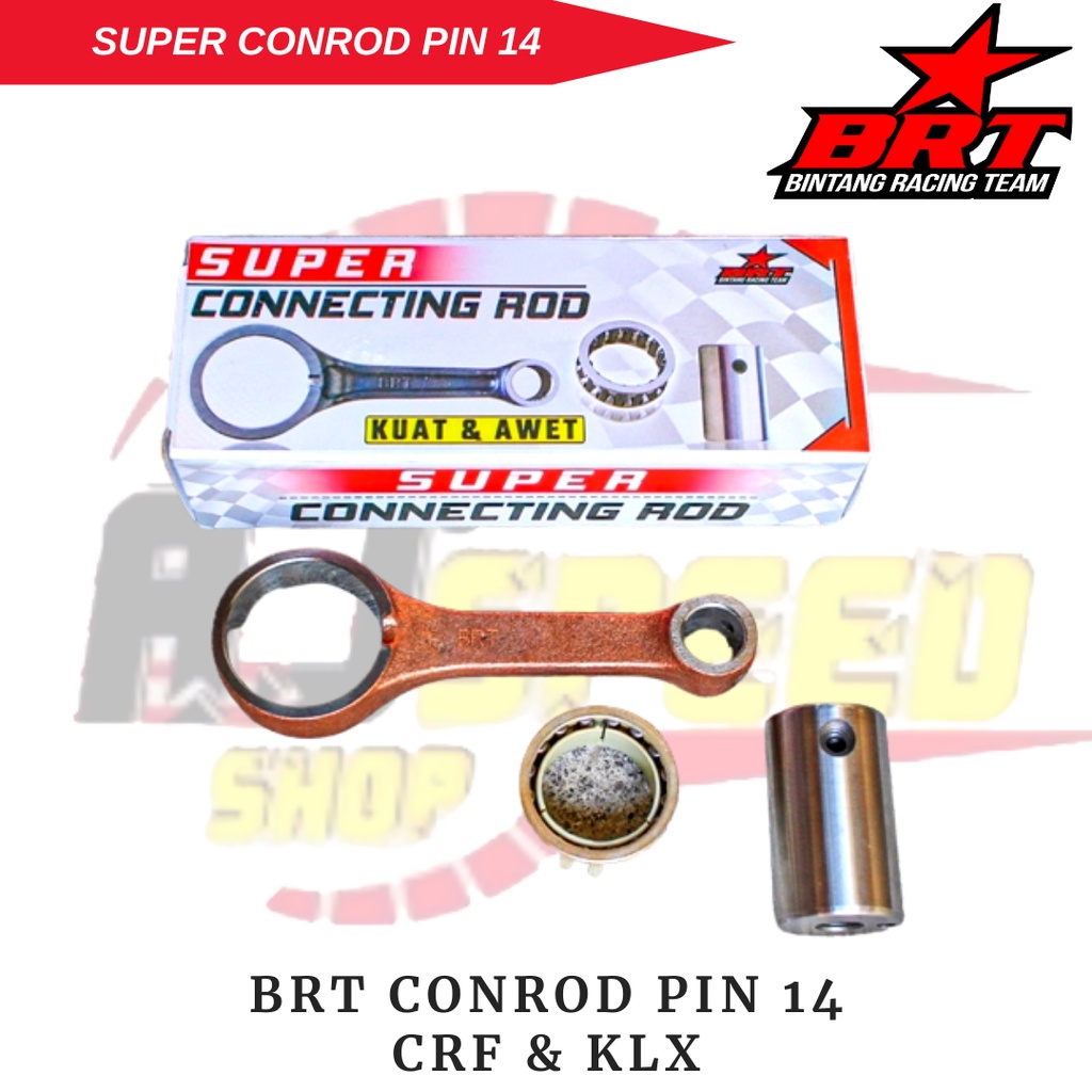 Jual BRT Stang Seher Super Conrod Pin 14 CRF 150 KLX 150 Tiger Pin 15 ...