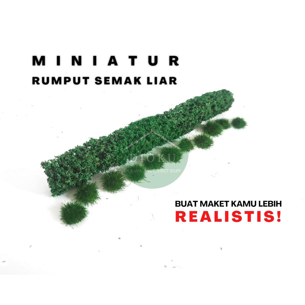 Jual Rumput Semak Liar 9pcs / Bahan Maket / Miniatur / Diorama / Hiasan ...