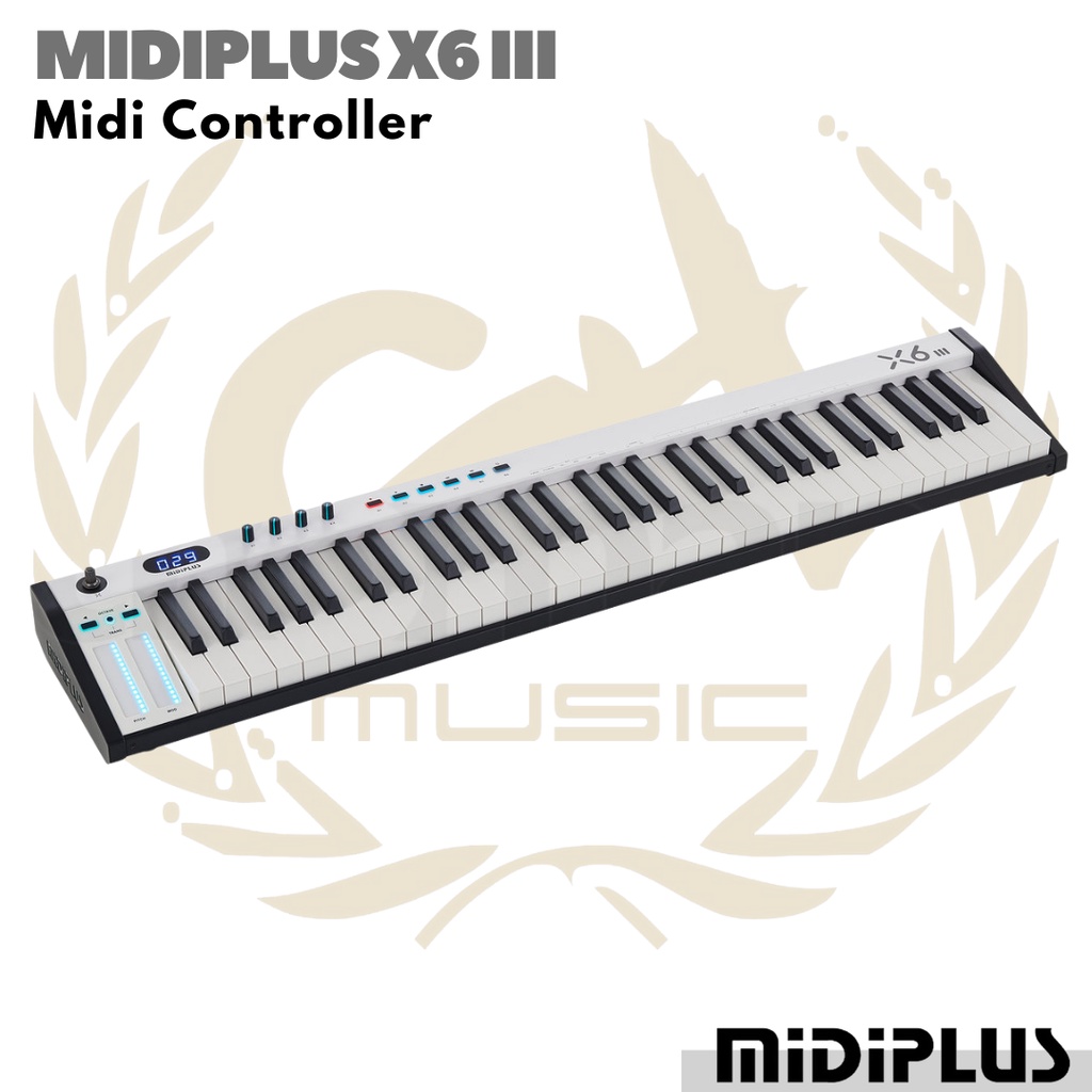Jual Midiplus X6 III 61 Keys Semi Weighted USB Midi Controller ...