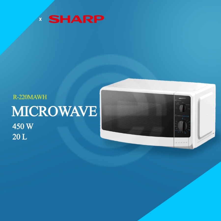 Jual SHARP MICROWAVE OVEN 20 L R-220 MA-WH | Shopee Indonesia