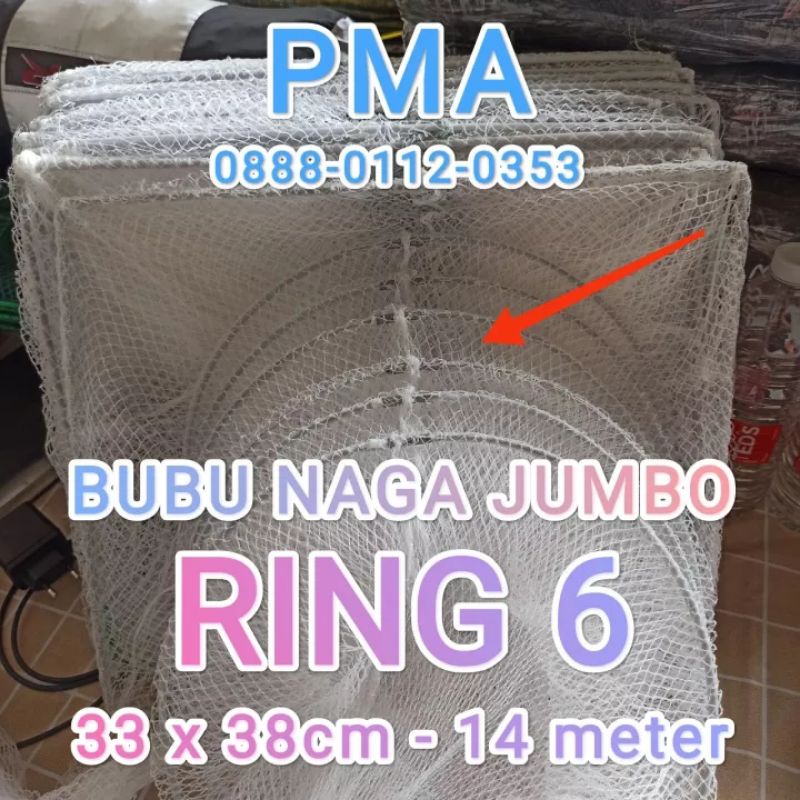 Jual [RING 6] Bubu Naga Putih Jumbo 14 Meter - 33 x 38cm | Shopee Indonesia