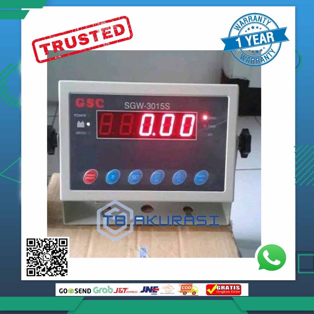 Jual INDICATOR TIMBANGAN DIGITAL JEMBATAN TIMBANGAN GSC SGW- 3015S | Shopee Indonesia