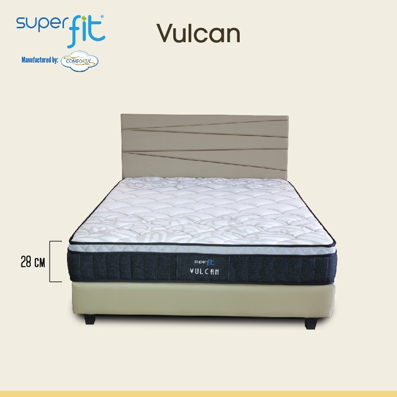 Jual SUPERFIT By Comforta Springbed Vulcan Fullset 160 x 200 | Shopee ...
