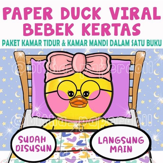 Jual Mainan Anak Bebek Kertas Paper Duck Viral | Shopee Indonesia