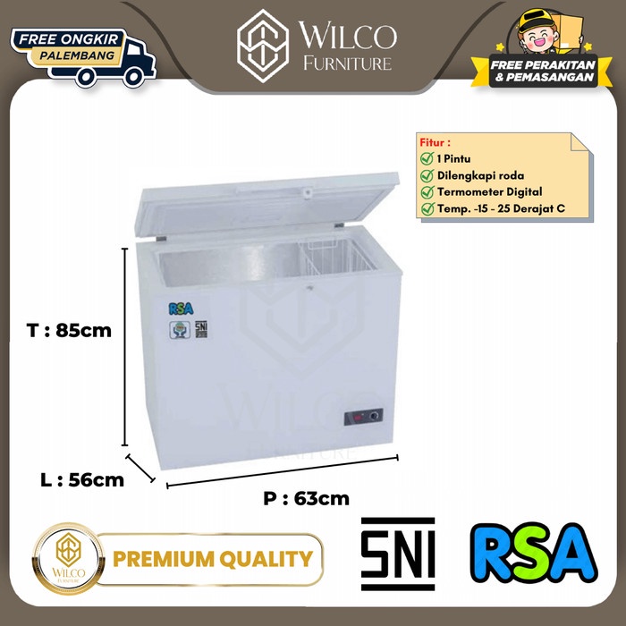 Jual Kulkas Freezer Duduk RSA / Chest Freezer CF-160 RSA Volume 150 ...