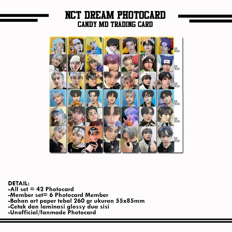 Jual NCT DREAM CANDY MD TRADING CARD PHOTOCARD | Shopee Indonesia