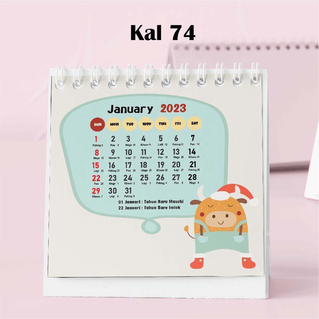 Jual Artomaringi Kalender Mini 2024 / Kalender Meja 2024 Custom KAL74 ...