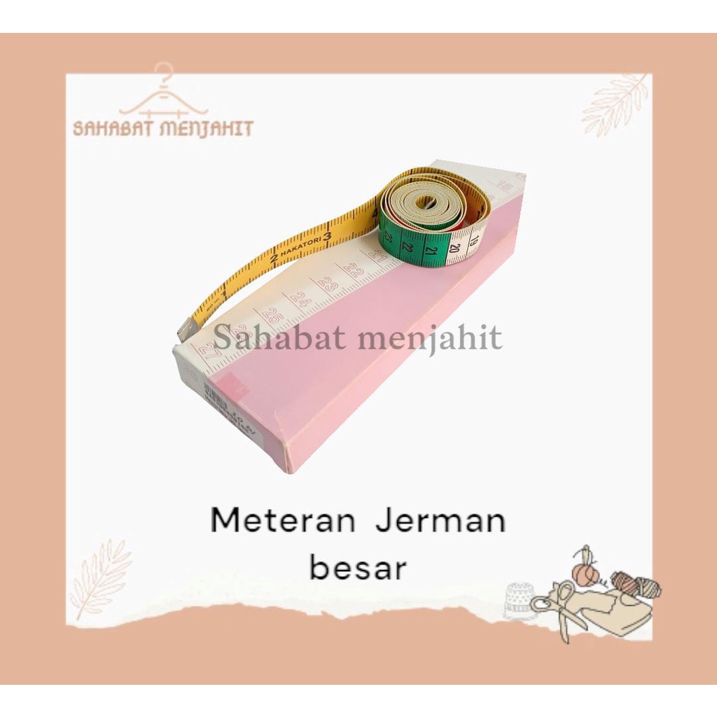 Jual METERAN JERMAN METERAN BESAR DIAMETER 1,8cm / METERAN BAHAN KAIN ...