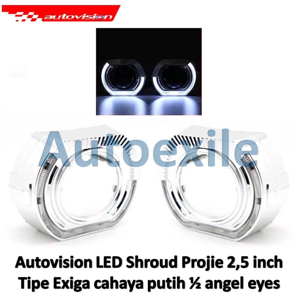 Jual Autovision LED Shroud Projie Exiga 2.5inch CREE White Putih ...