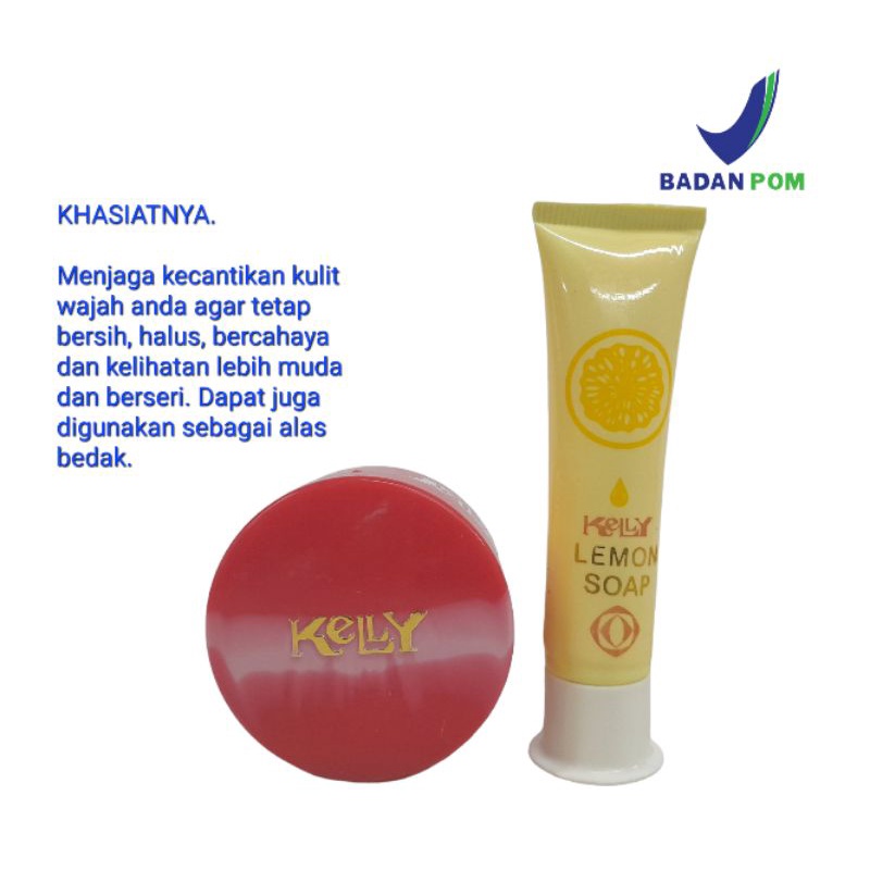 Jual Paket Kelly Pearl Cream 15g+Lemon soap 15gr Bpom Ori | Shopee ...