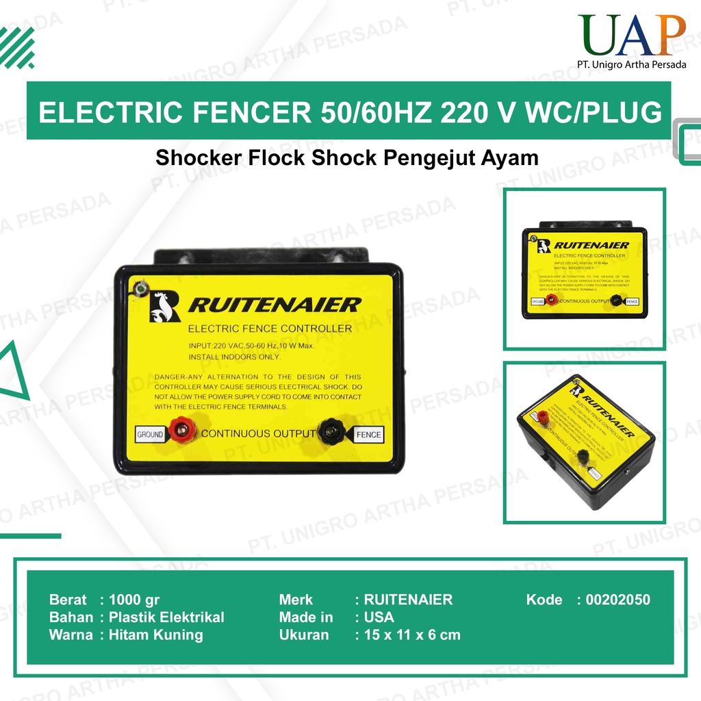 Jual ELECTRIC FENCER 50/60HZ 220 V WC/PLUG | Shopee Indonesia