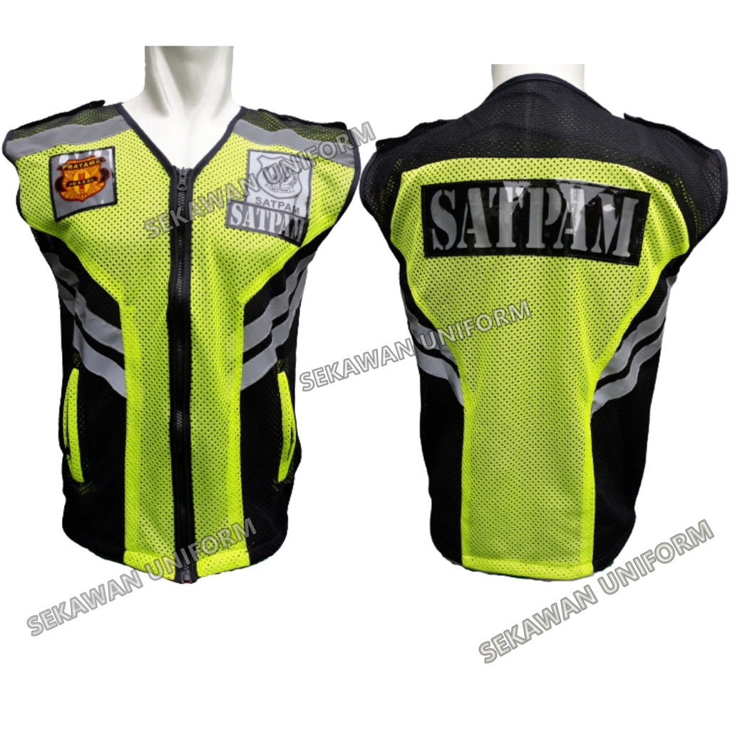 Jual UNIFORM Rompi Jala SATPAM | Rompi Gada Pratama | Rompi Security ...