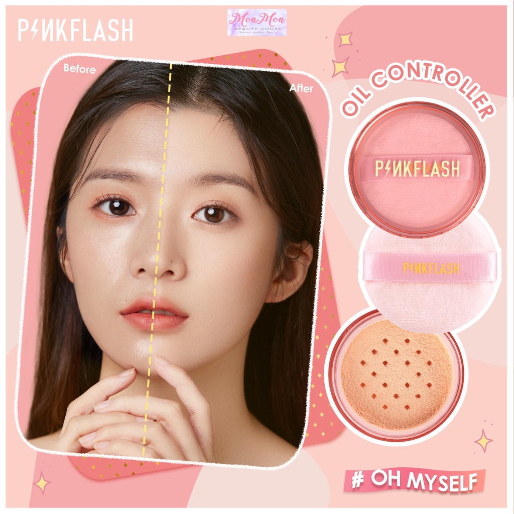 Jual PINKFLASH PF F06 OhMySelf Oil Controller Loose Powder Bedak Matte ...