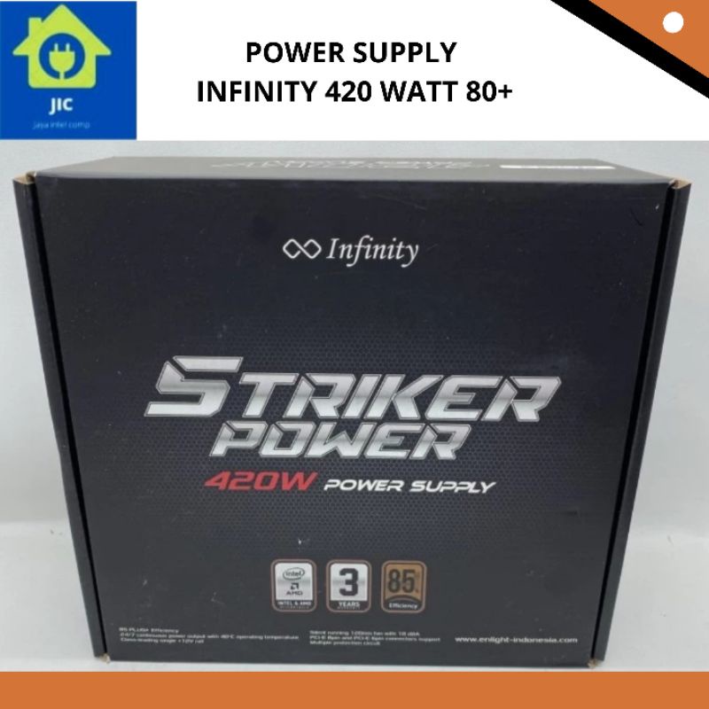 Jual POWER SUPPLY INFINITY 420 WATT 80+ | Shopee Indonesia