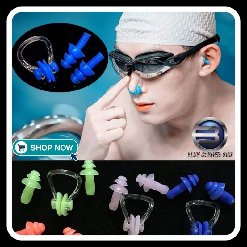 Jual Penutup Hidung Telinga untuk renang atau Kebisingan | Shopee Indonesia