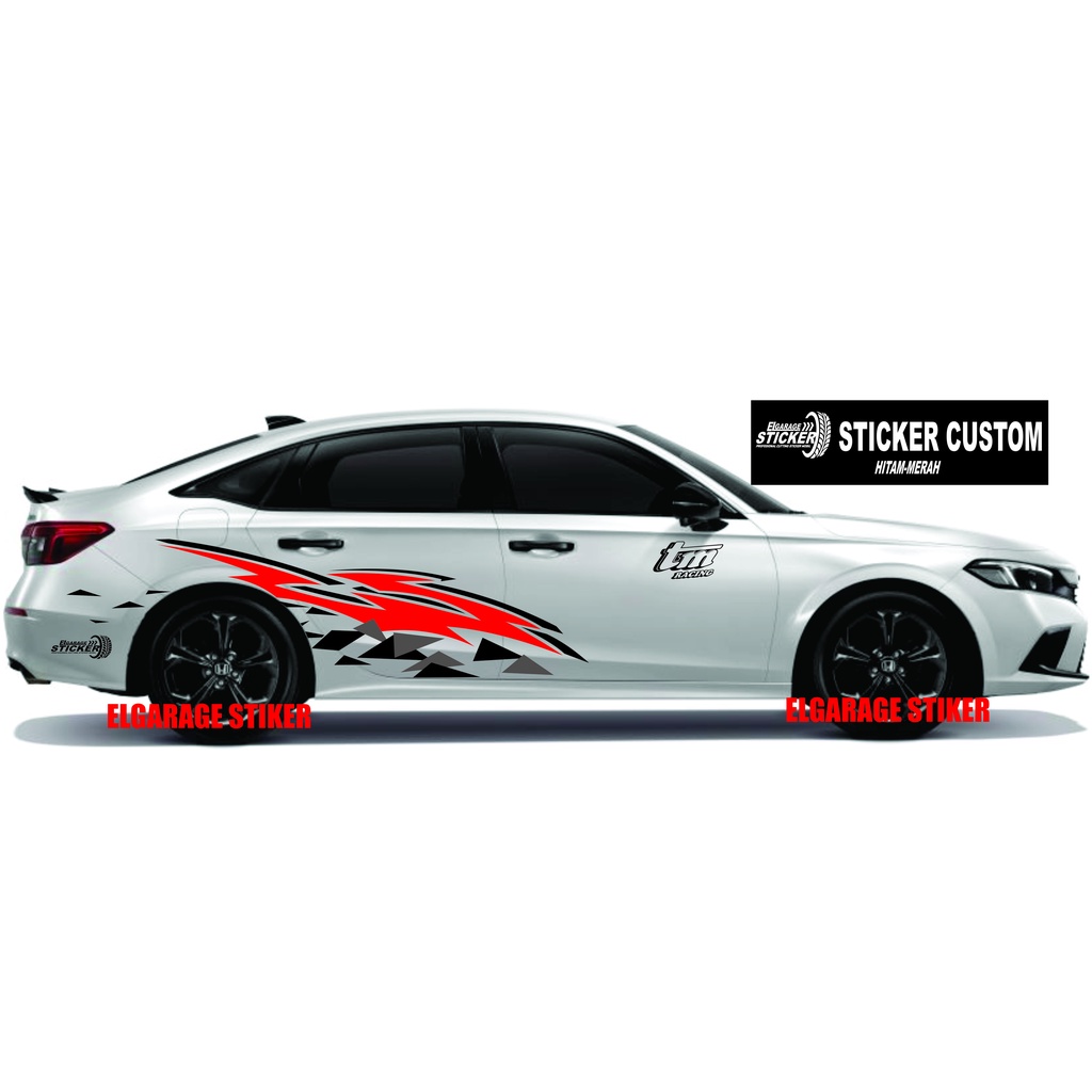 Jual Stiker mobil sedan civic corolla camry civic dll cutting stiker ...