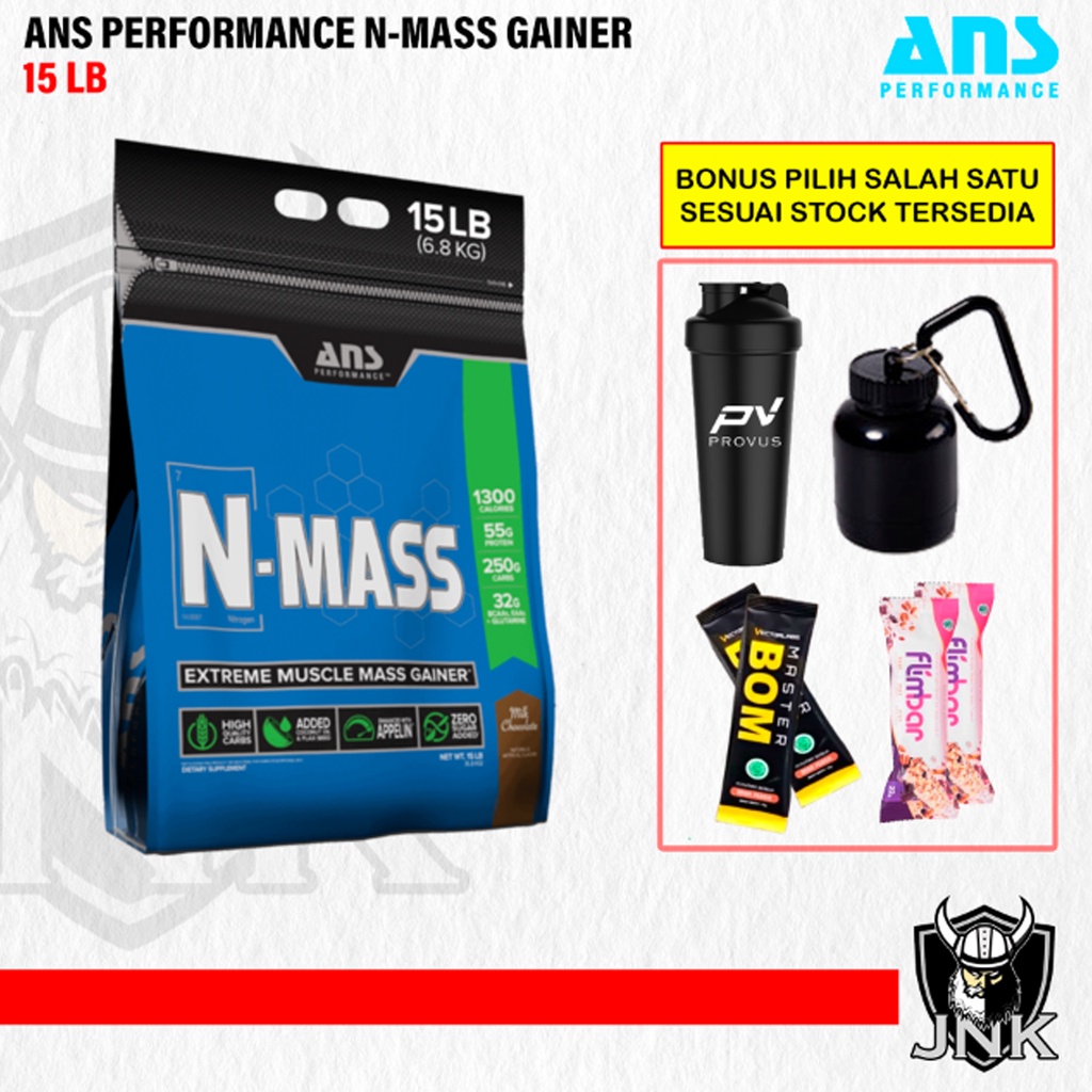 Jual ANS Performance N Mass nmass 15 lbs 6,8 kg Weight Gainer - nambah ...