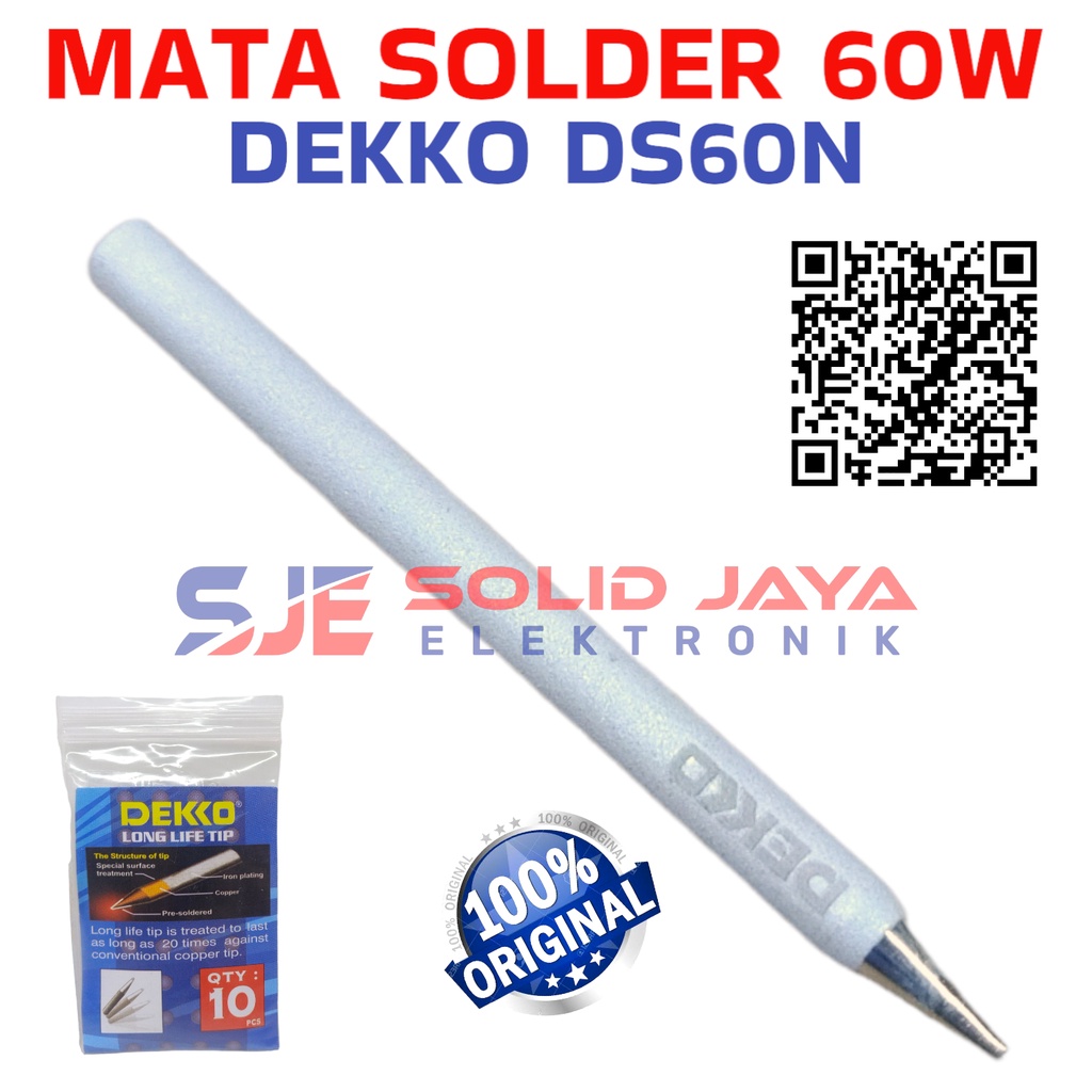 Jual MATA SOLDER DEKKO 60W DS60N DS60 DSN 60 TIP PAKU SOLDERING PART DEKO 60 W WATT ASLI ORI ...