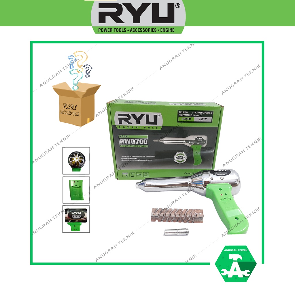 Jual RYU RWG 700 Mesin Las Pipa Pvc / Plastic Welding Gun Alat Pistol Las Plastik Mesin Las ...