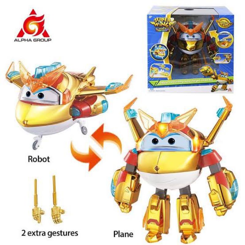 Jual Super Wings World of Guardians Deluxe Transforming Golden Boy ...