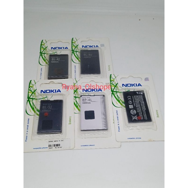 Jual Battery Nokia BP-4L/BL-4U/BL-4J/BL-5J/BL-4UL/BL4C/BL5C | Shopee Indonesia