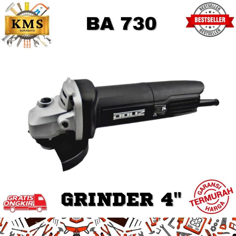 Jual Mesin Gerinda Tangan 4" Doliz BA730 ( Gurinda / Angle Grinder BA ...