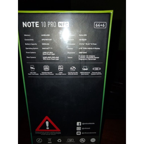 Jual infinix note 10 pro | Shopee Indonesia