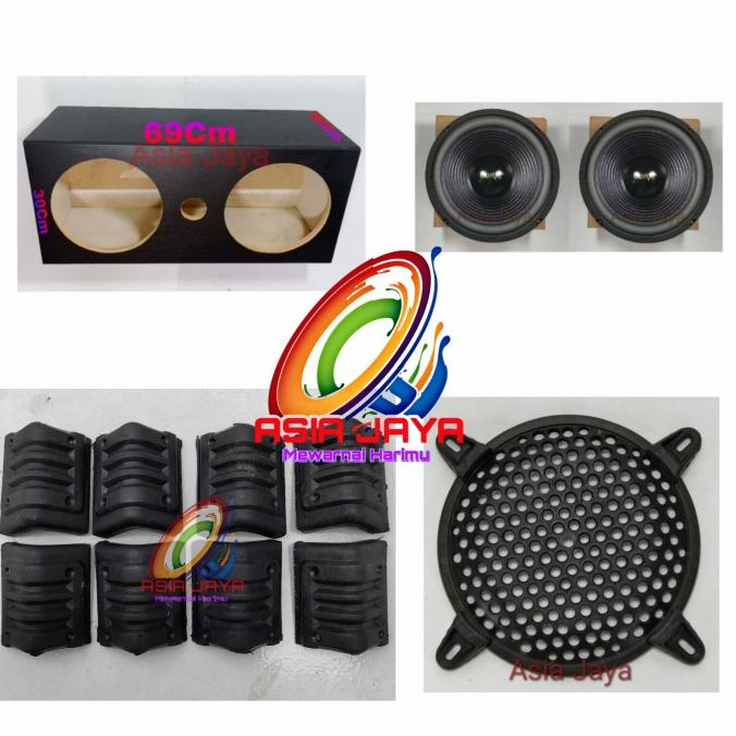 Jual PAKET COMBO Speaker Curve 10 Inch SUWPP Plus Box 10 inch double ...