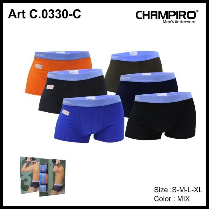 Jual CHAMPIRO 0330 C isi 3 celana dalam boxer pria cd sempak cowok ...